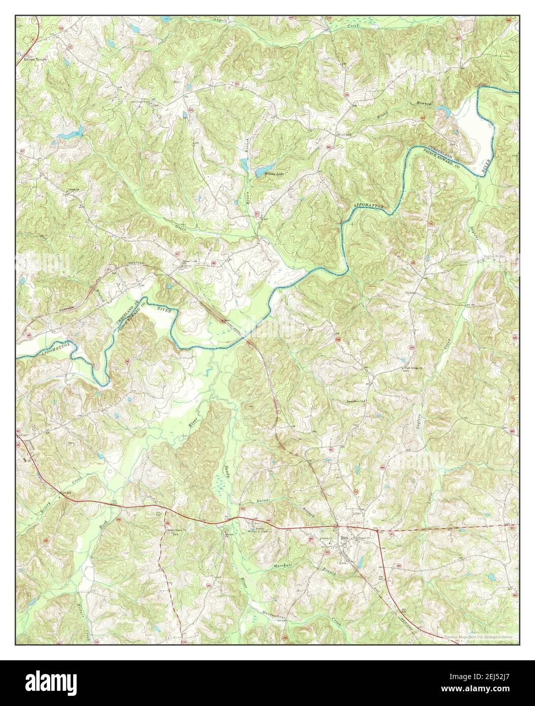 Rice, Virginia, map 1968, 1:24000, United States of America by Timeless ...
