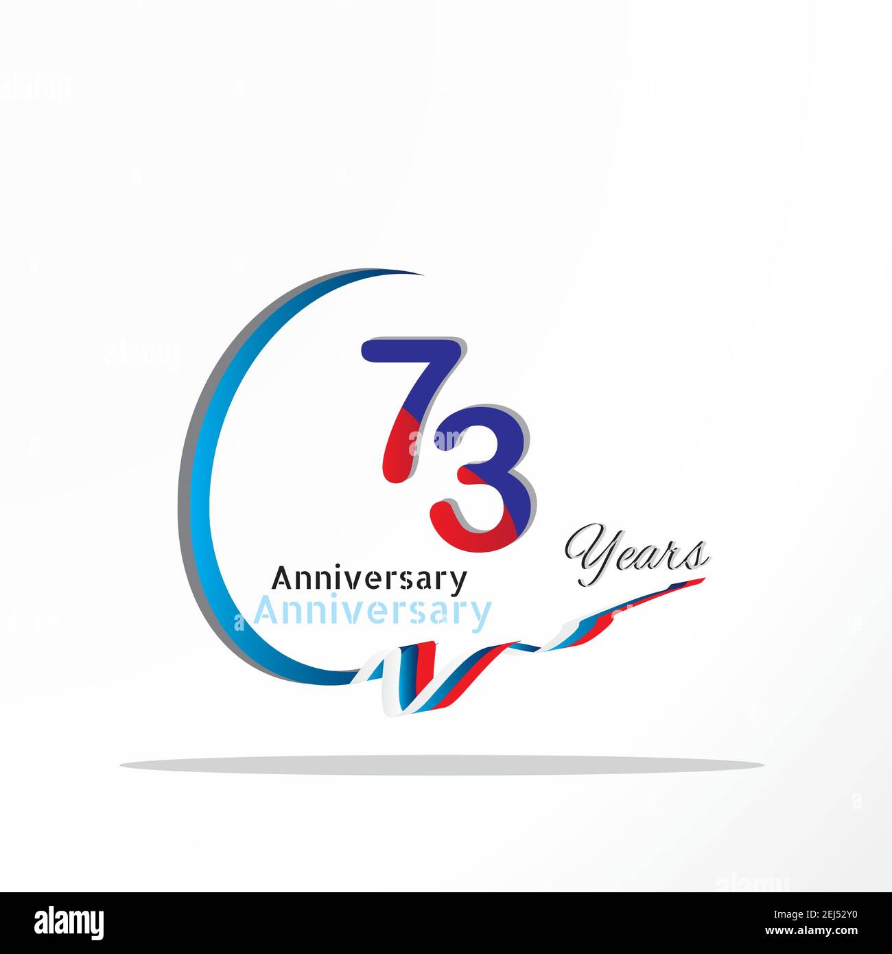 73 years birthday logo hi-res stock photography and images - Alamy