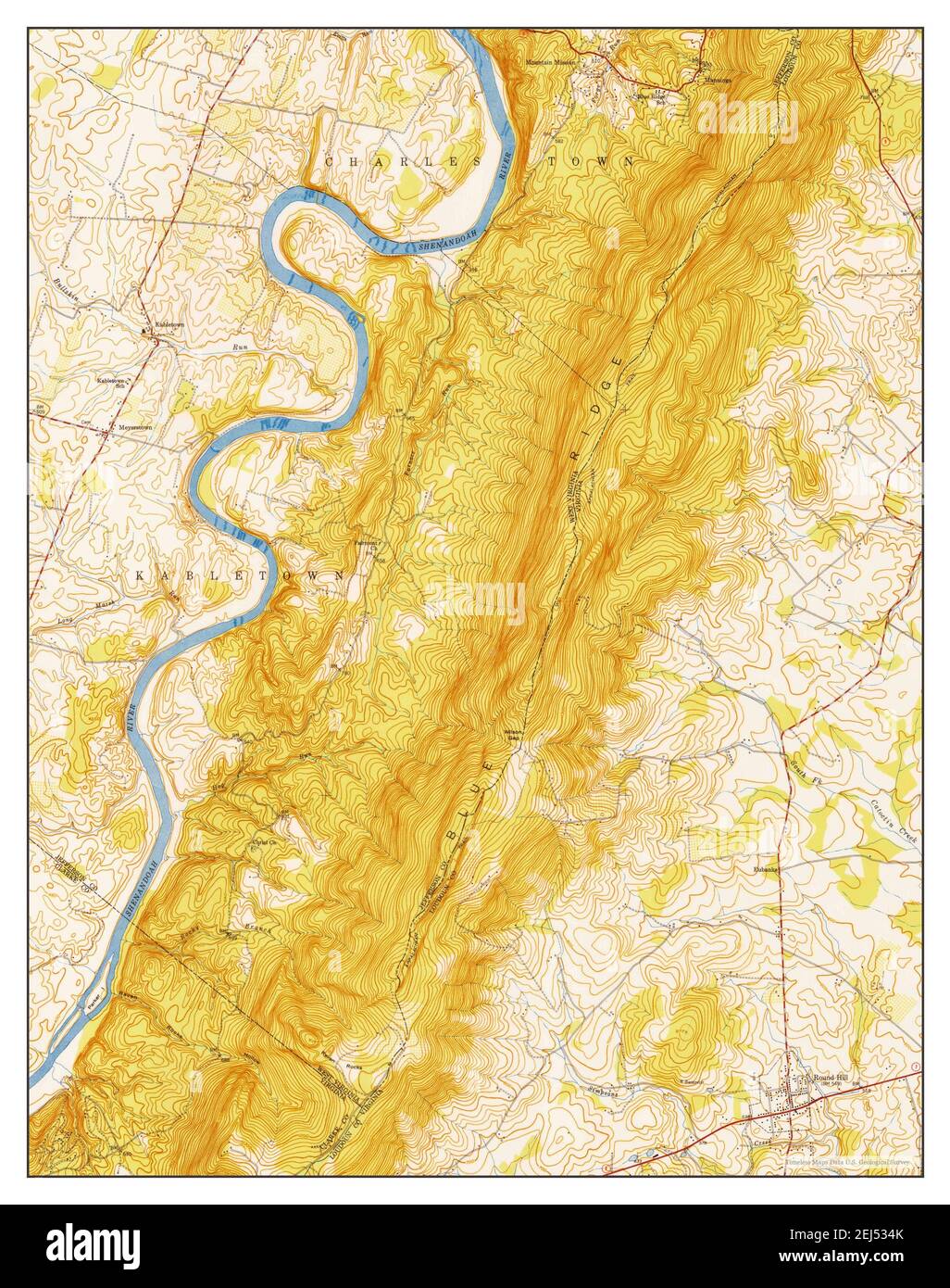 Round Hill, Virginia, map 1953, 1:24000, United States of America by ...