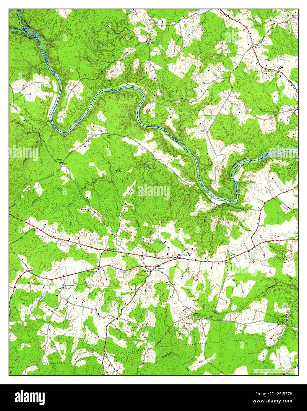 Salem Church, Virginia, map 1943, 1:24000, United States of America by ...