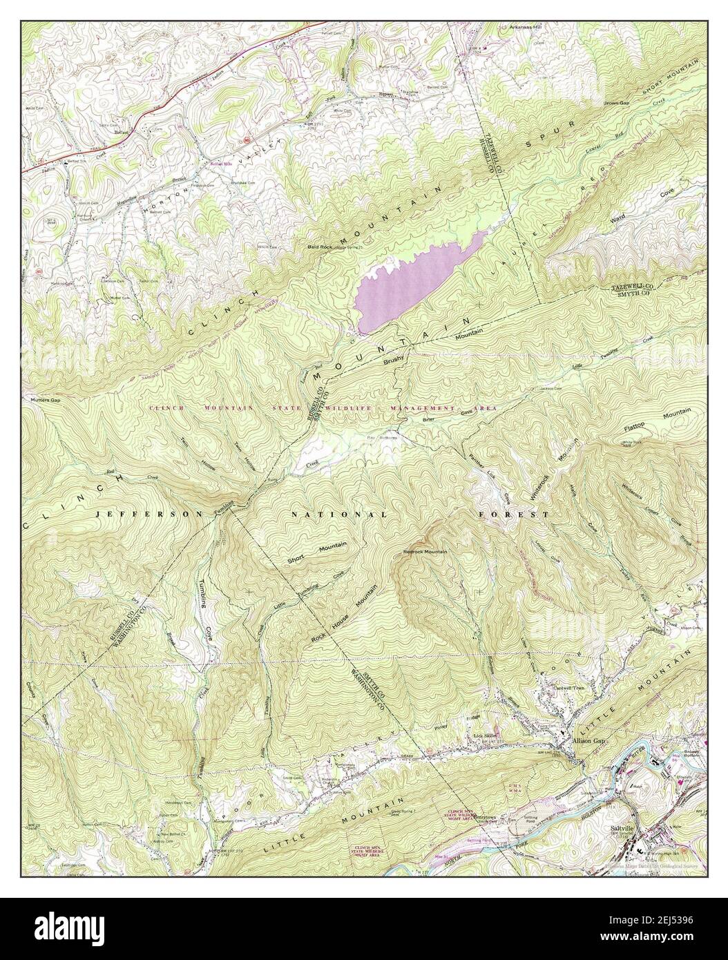 Saltville virginia map hi-res stock photography and images - Alamy