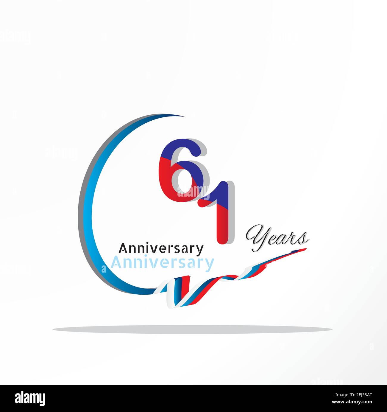 61 birthday logo Stock Vector Images - Alamy