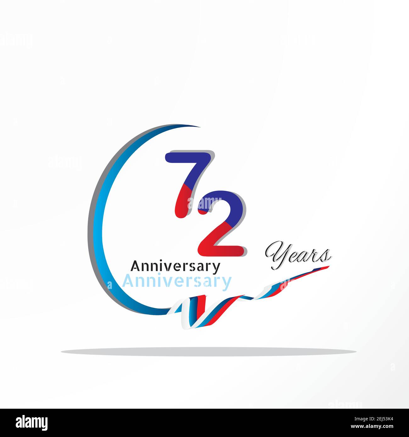 72 years birthday logo hi-res stock photography and images - Alamy