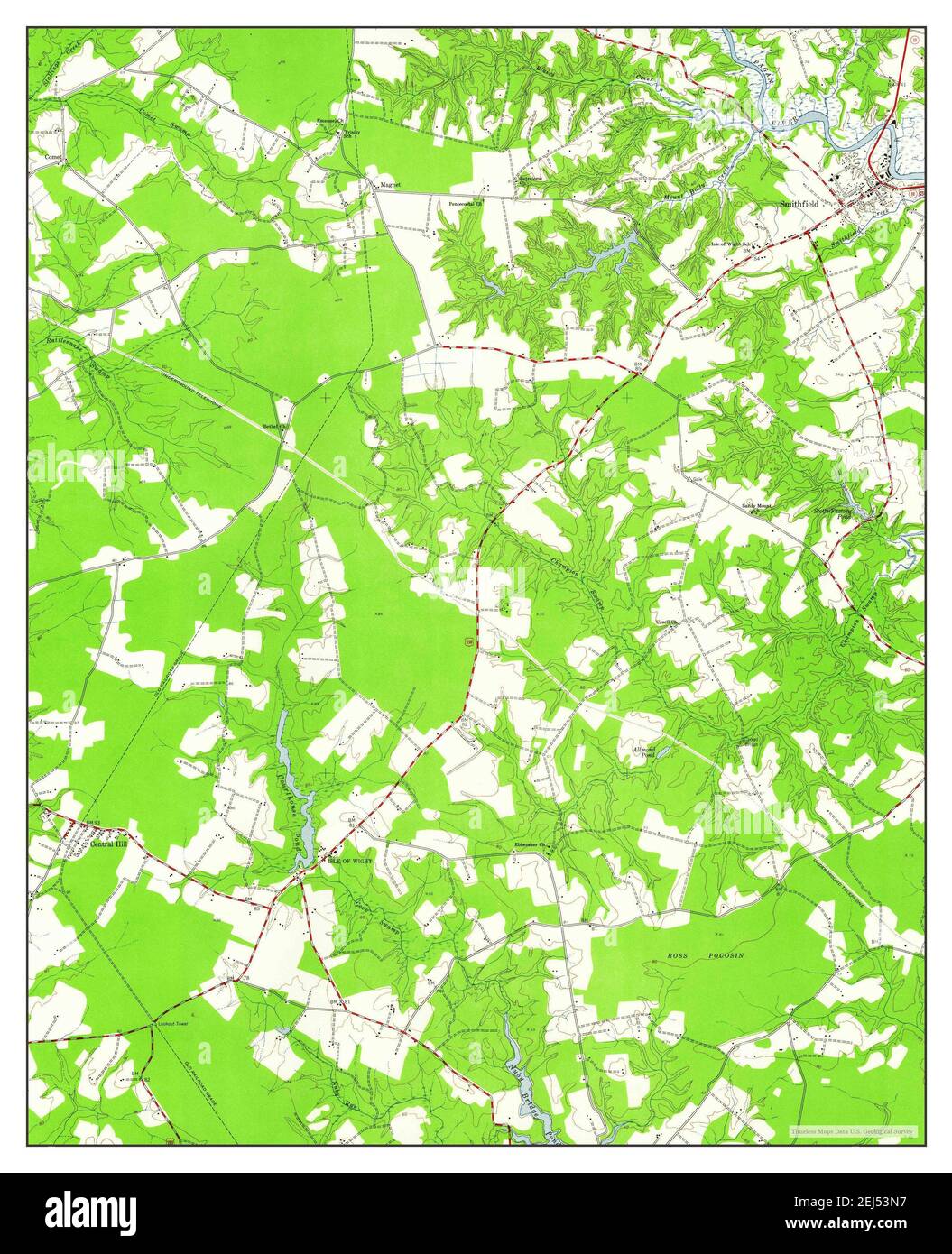 Smithfield virginia map Cut Out Stock Images & Pictures - Alamy