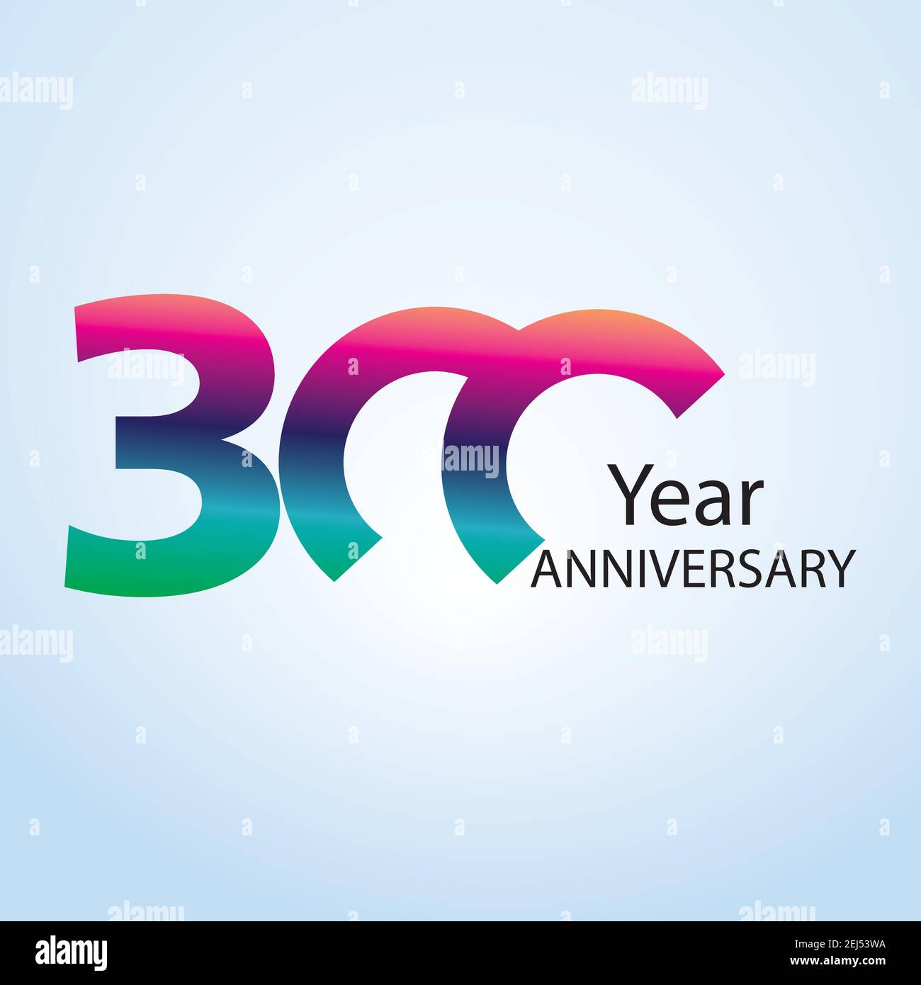 300 Year Anniversary Logo Vector Template Design Illustration Stock ...
