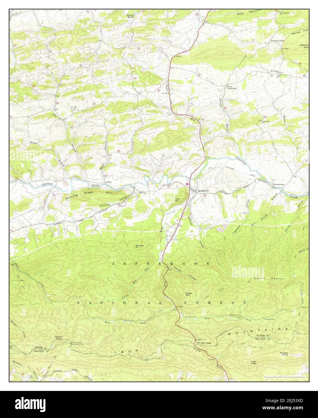 Speedwell virginia map hi-res stock photography and images - Alamy