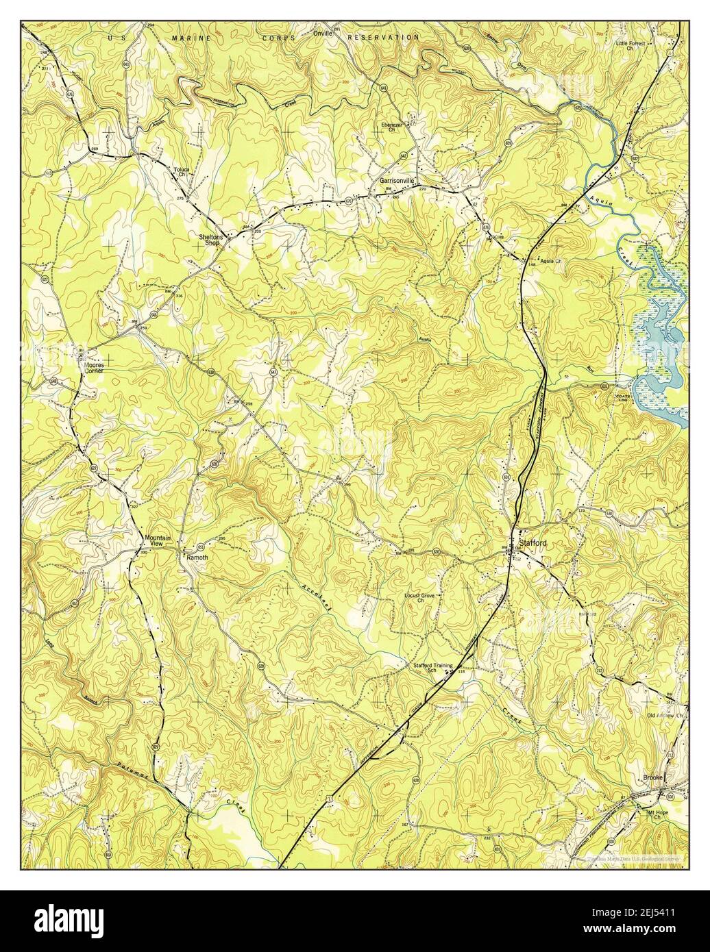 Stafford, Virginia, map 1946, 1:24000, United States of America by ...