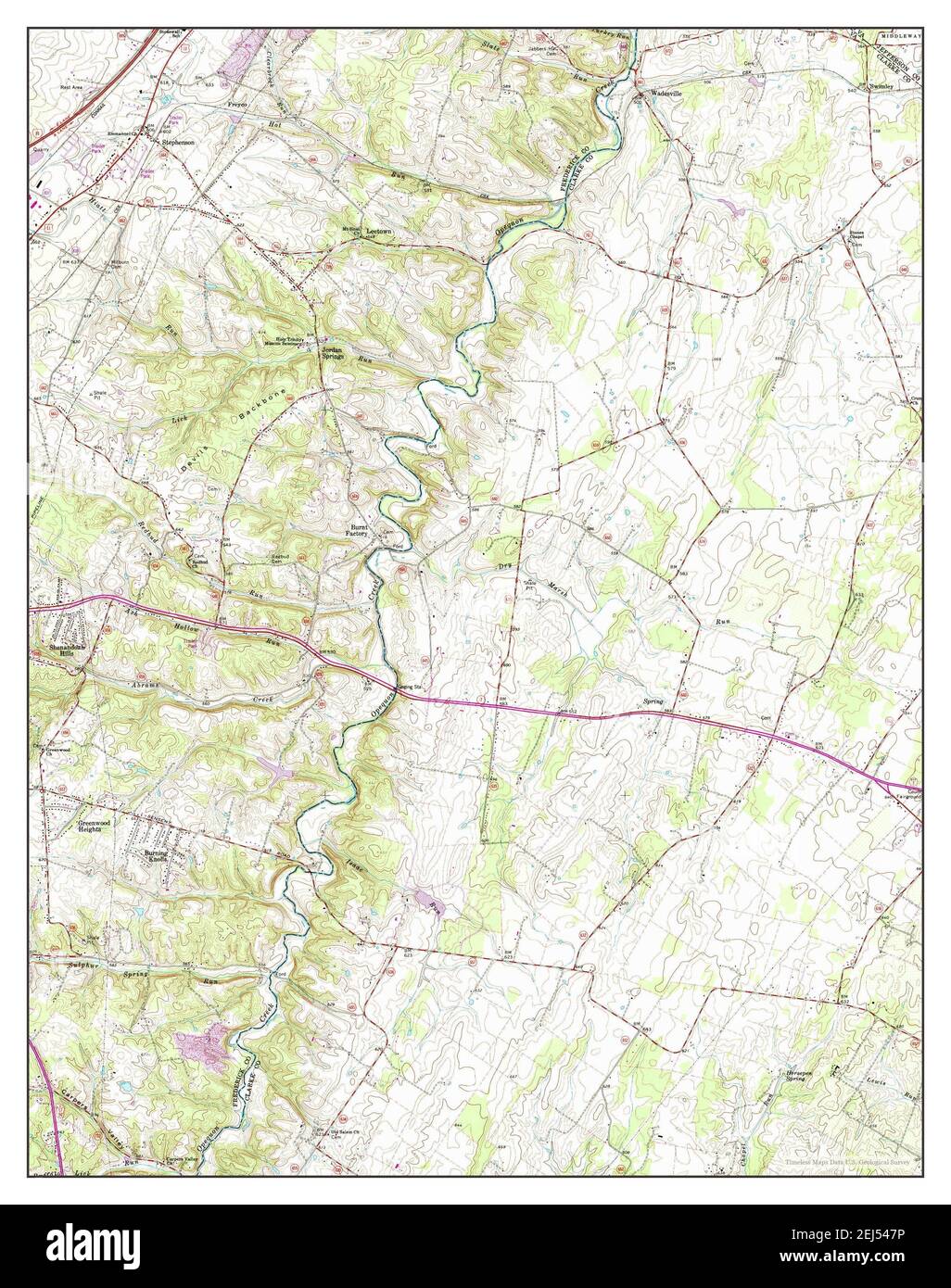 Stephenson, Virginia, map 1966, 1:24000, United States of America by ...