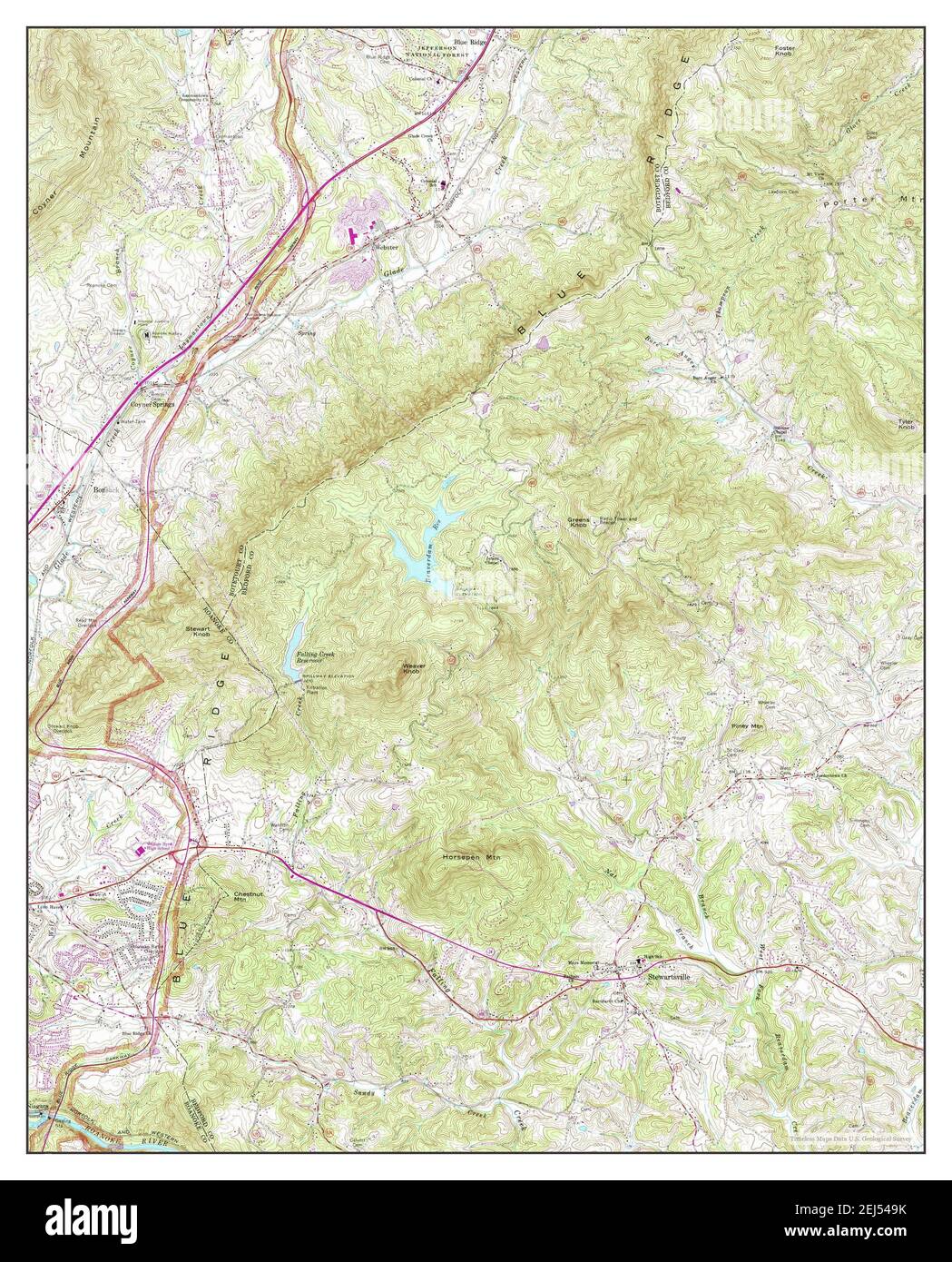 Stewartsville, Virginia, map 1963, 1:24000, United States of America by ...