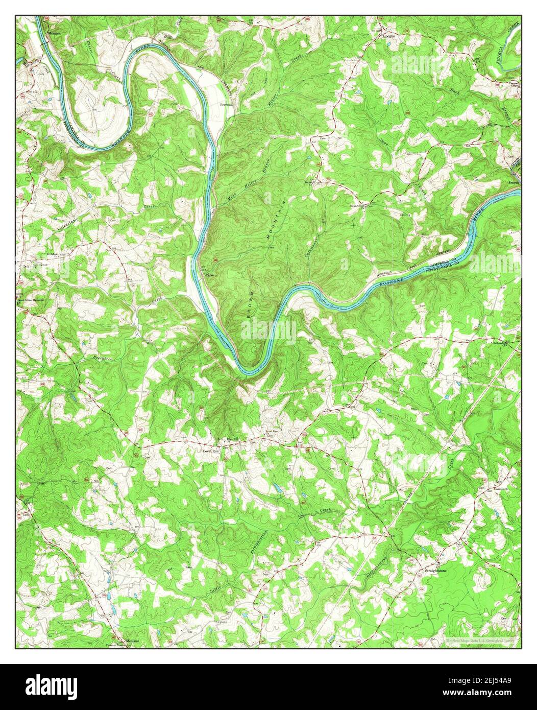 Straightstone, Virginia, map 1966, 1:24000, United States of America by ...