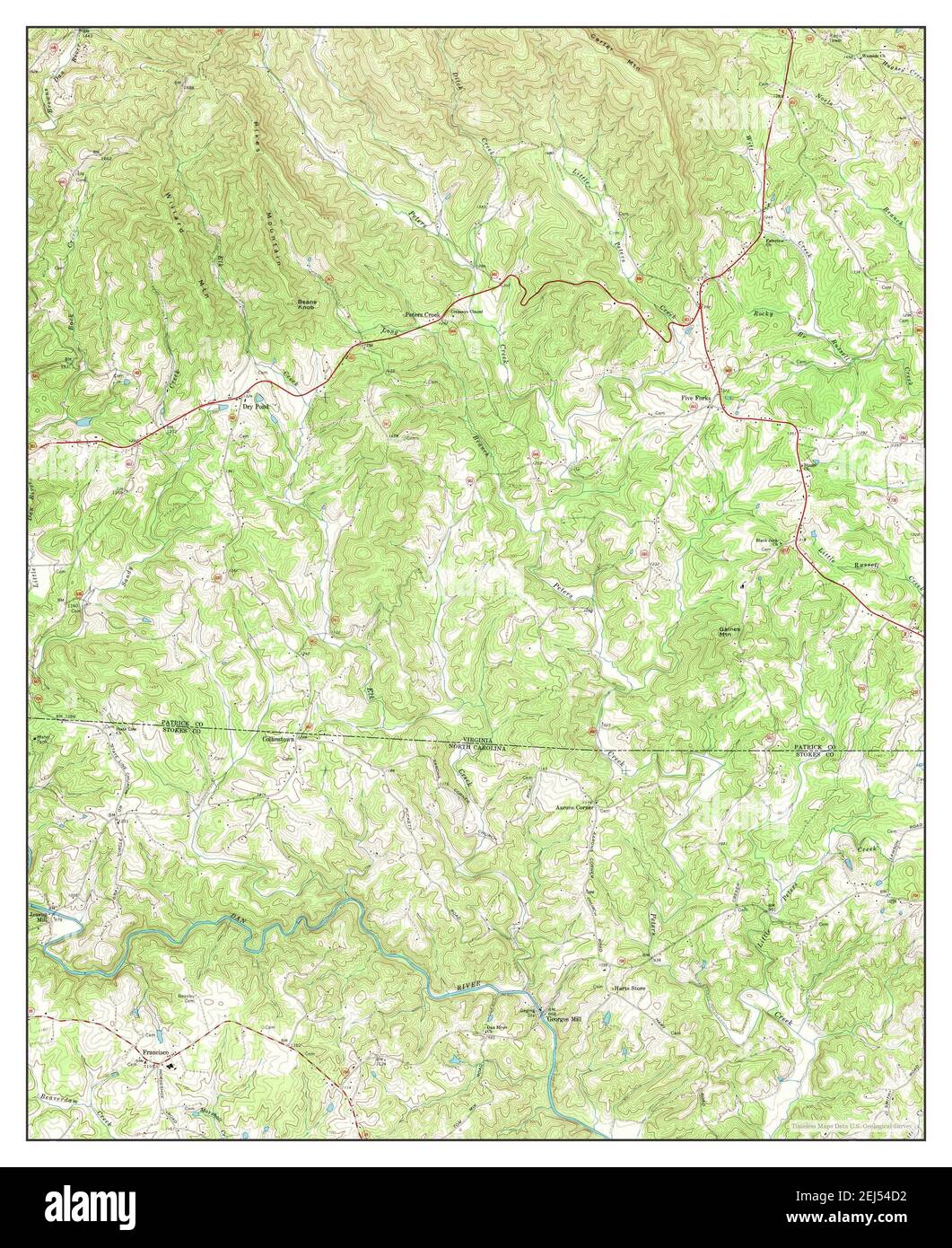 Stuart SE, Virginia, map 1968, 1:24000, United States of America by ...