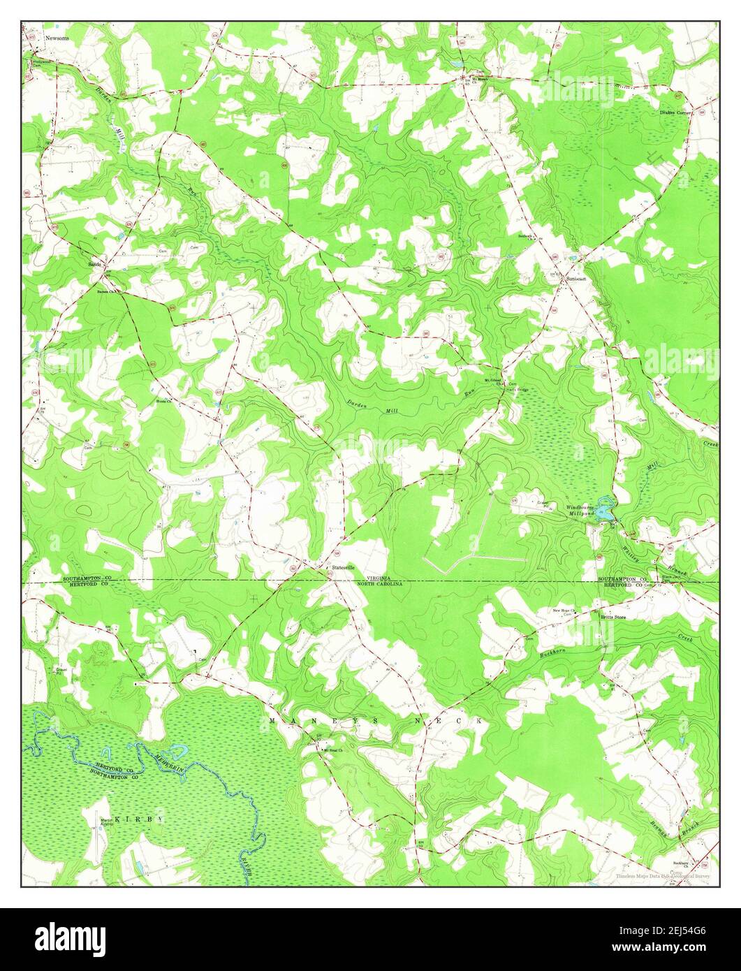 Sunbeam, Virginia, map 1966, 1:24000, United States of America by ...