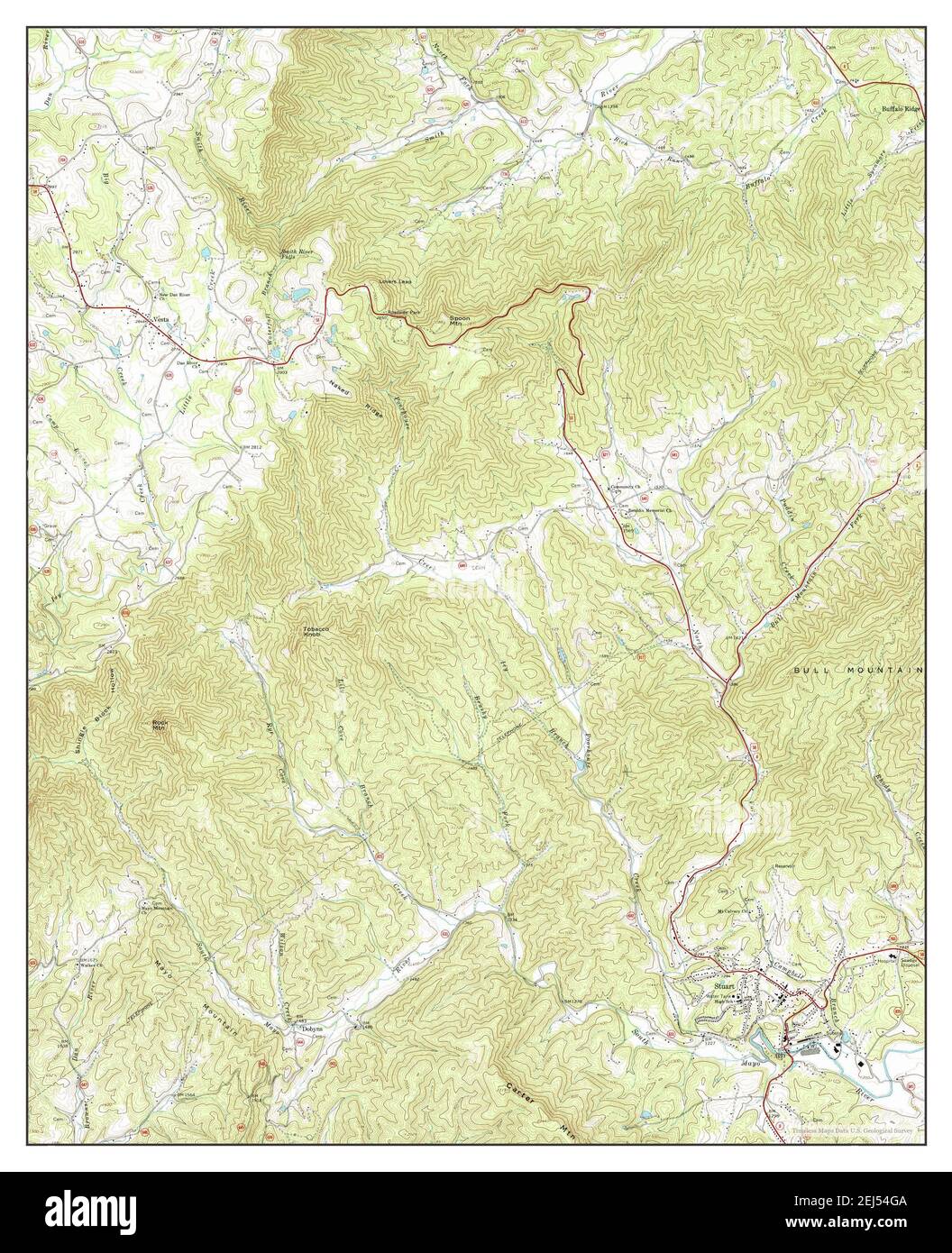 Stuart, Virginia, map 1967, 1:24000, United States of America by ...