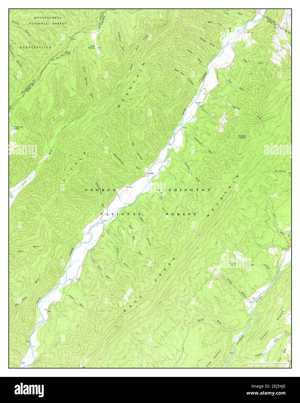 Sunrise, Virginia, map 1961, 1:24000, United States of America by ...