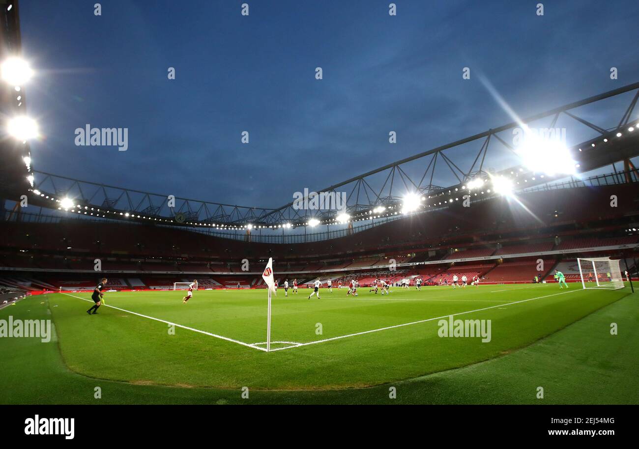Empty seats at the stadium of light during the match hi-res stock ...