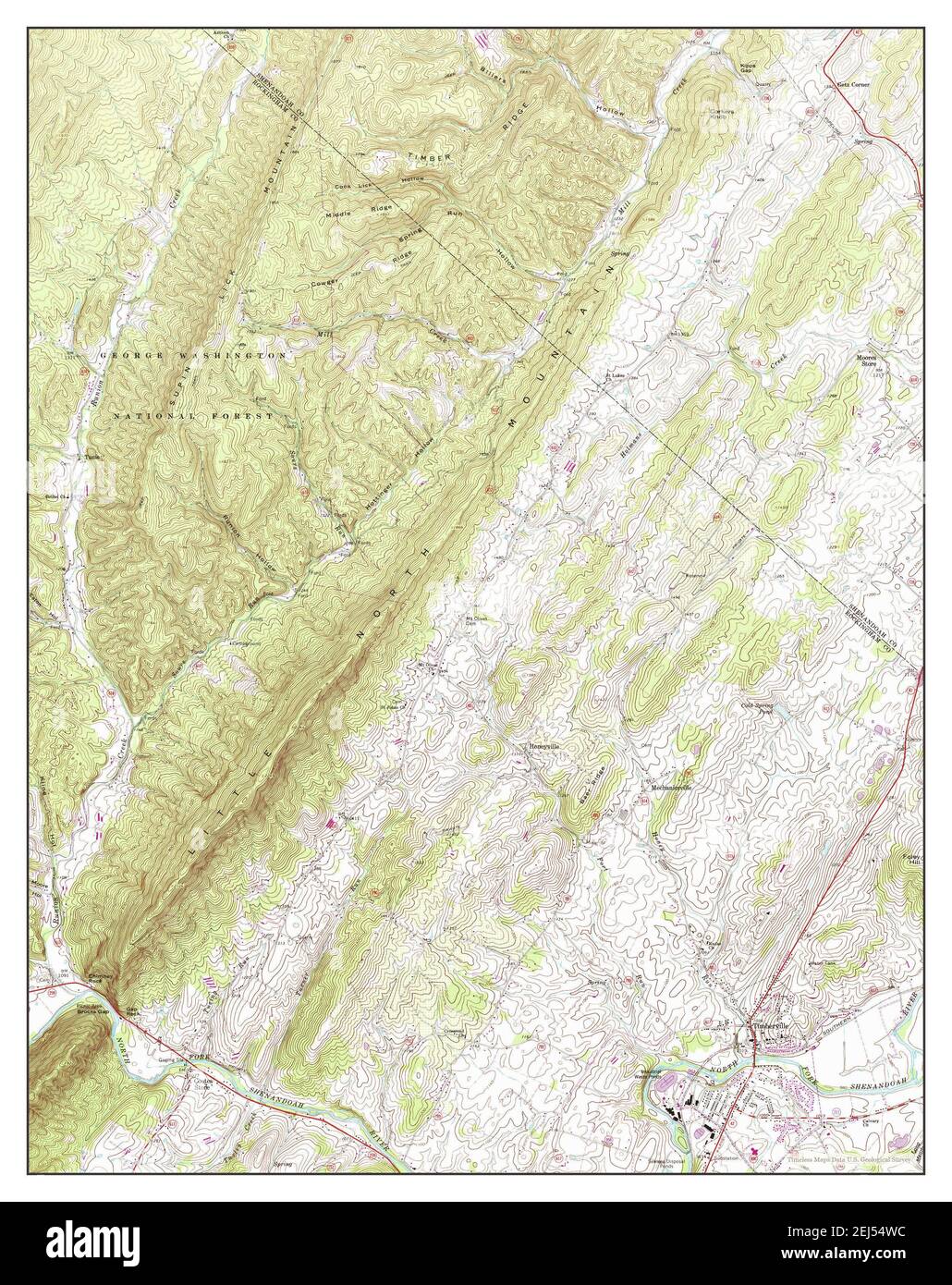 Timberville, Virginia, map 1967, 1:24000, United States of America by ...