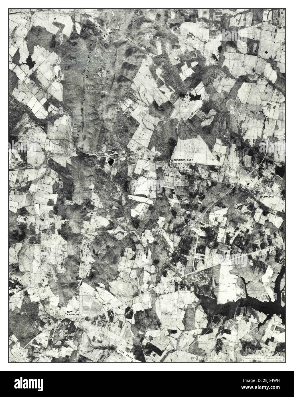 Thoroughfare Gap, Virginia, map 1977, 1:24000, United States of America ...