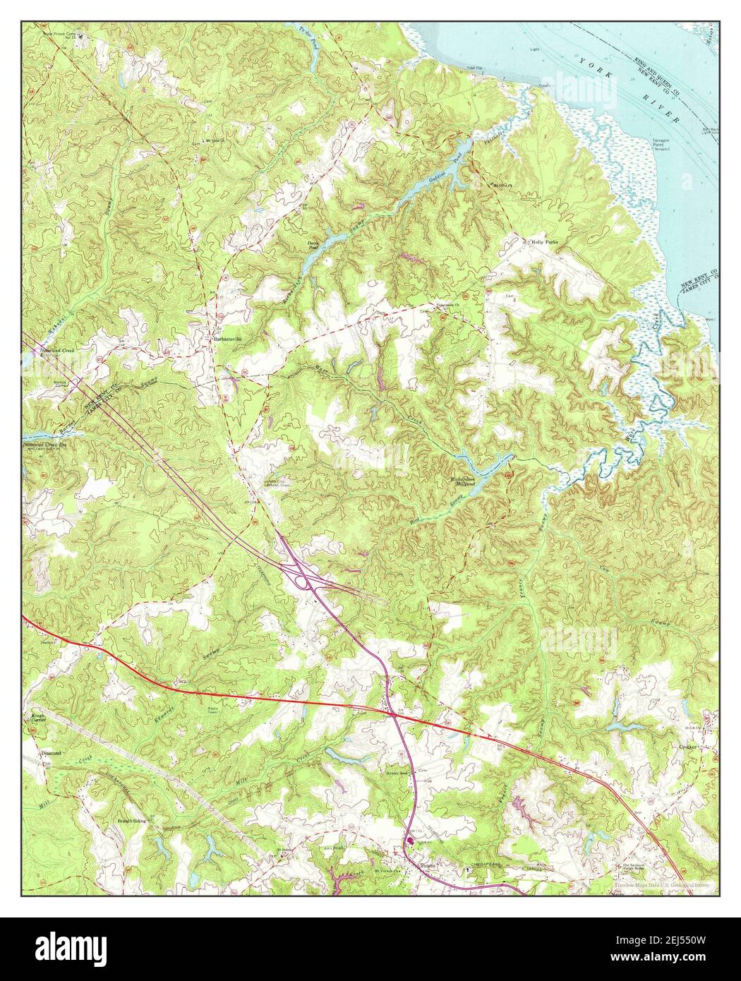Toano, Virginia, map 1965, 1:24000, United States of America by ...