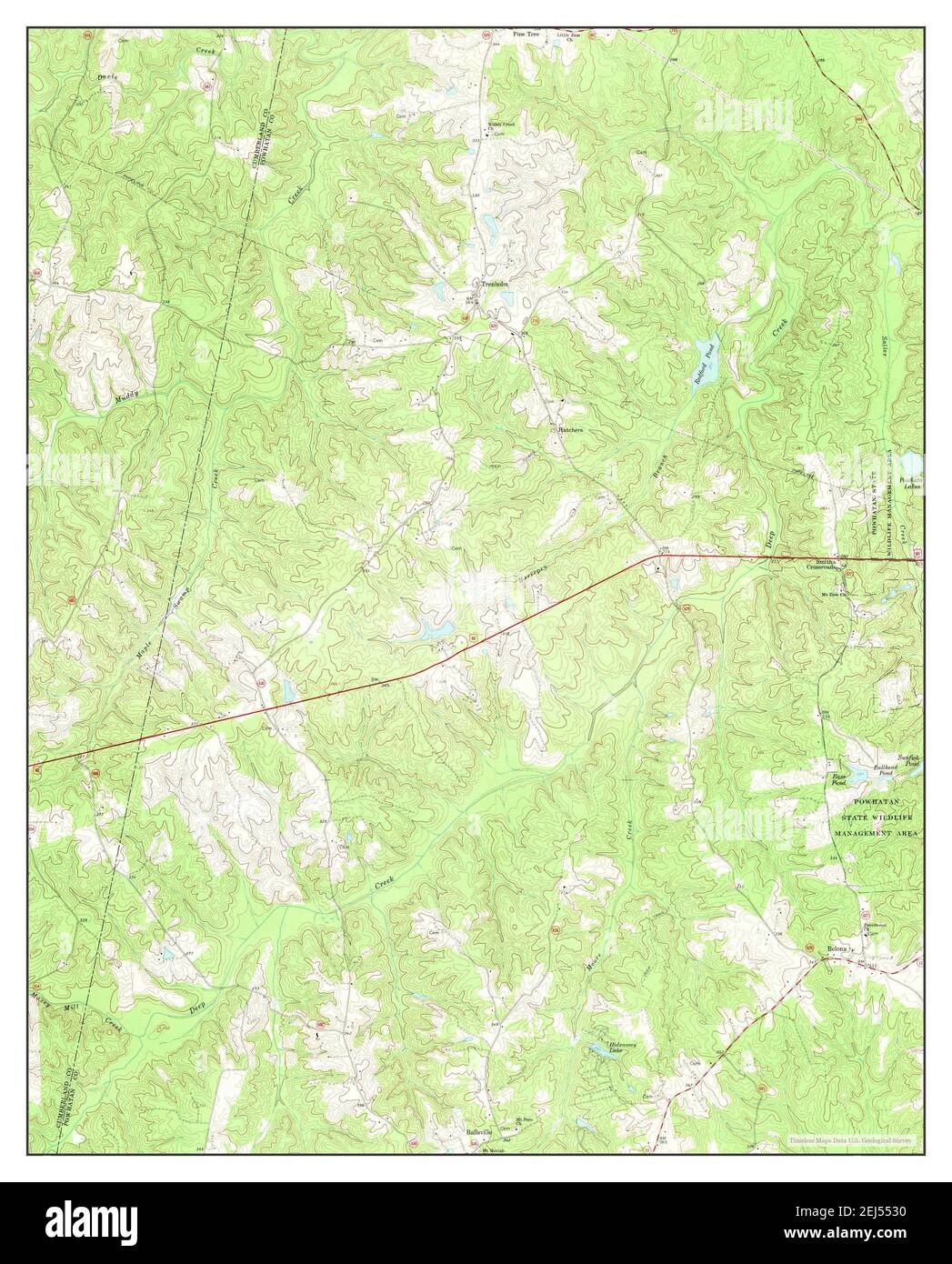 Trenholm, Virginia, map 1969, 1:24000, United States of America by ...