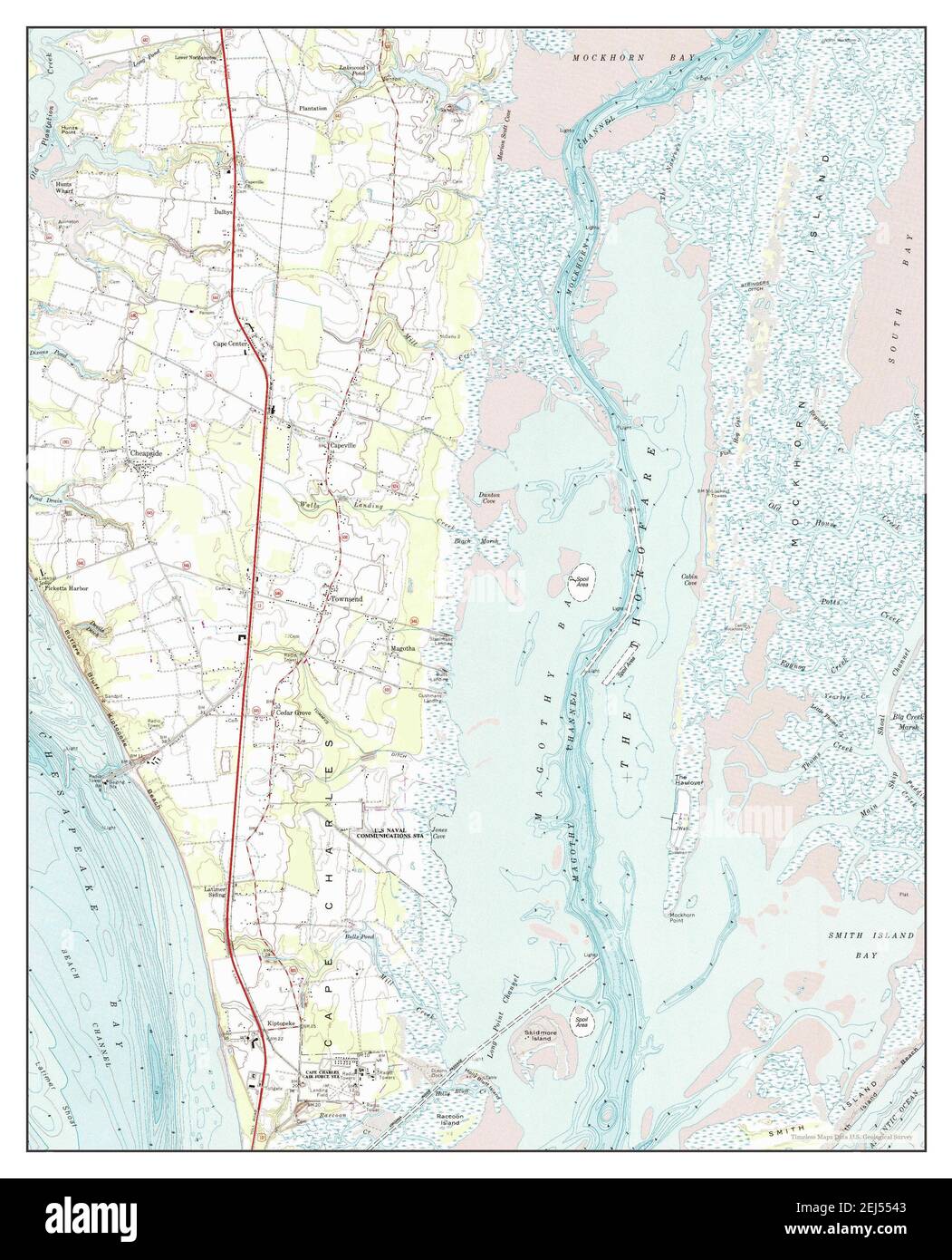 Map Of Townsend Virginia High Resolution Stock Photography and Images ...