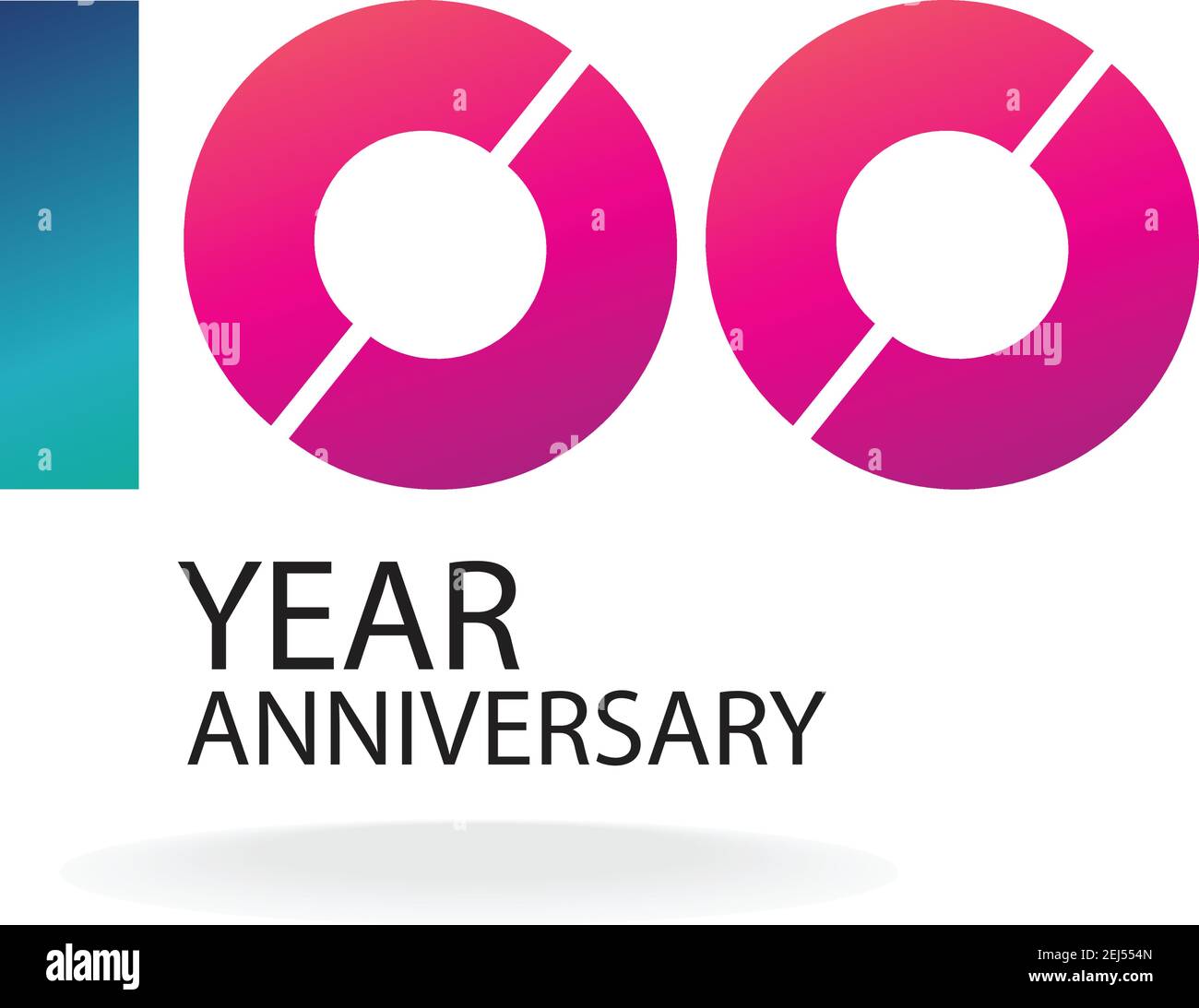 100 year anniversary invitation, greeting card, poster template ...