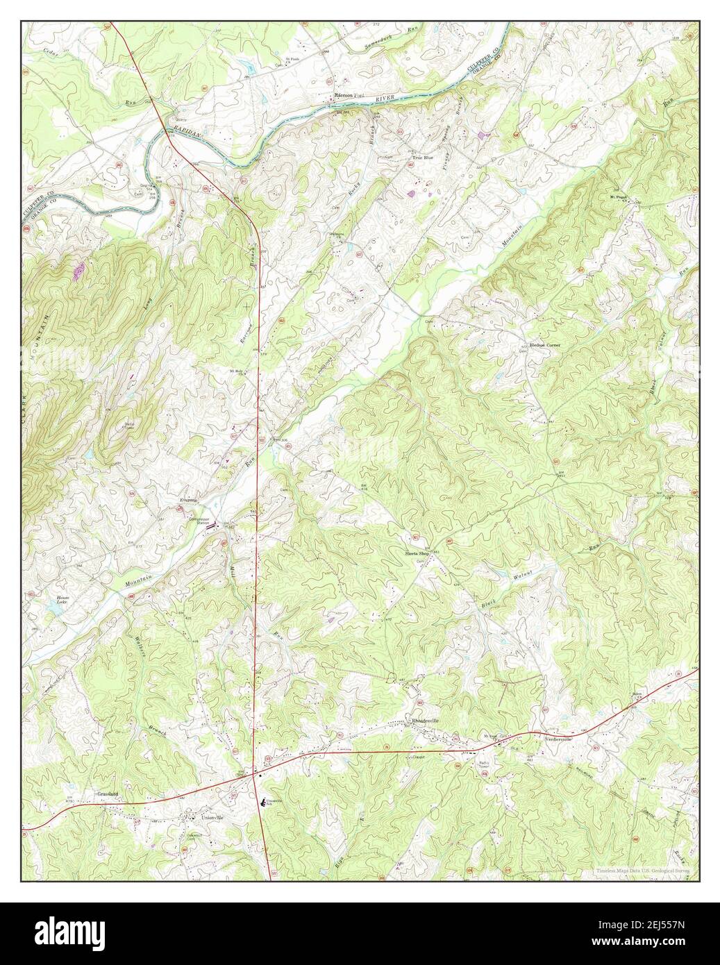 Unionville, Virginia, map 1968, 1:24000, United States of America by ...