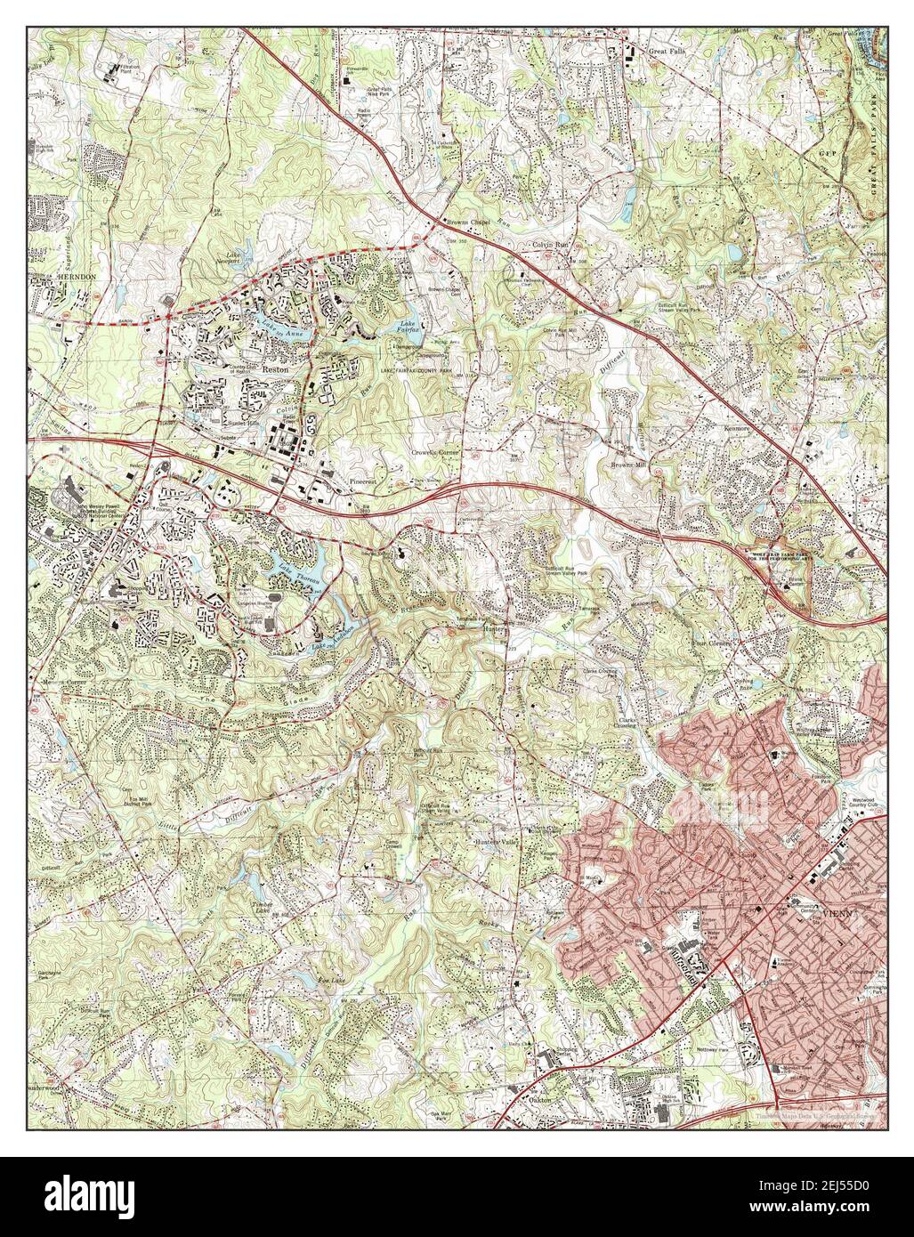 Vienna, Virginia, map 1982, 1:24000, United States of America by ...