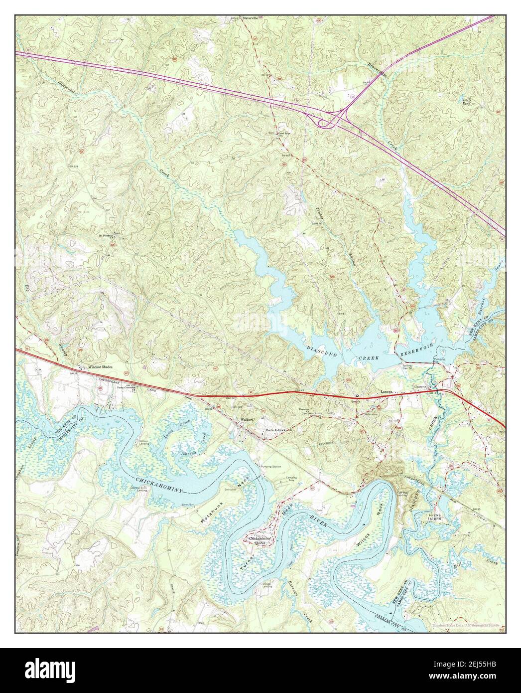 Walkers, Virginia, map 1965, 1:24000, United States of America by ...