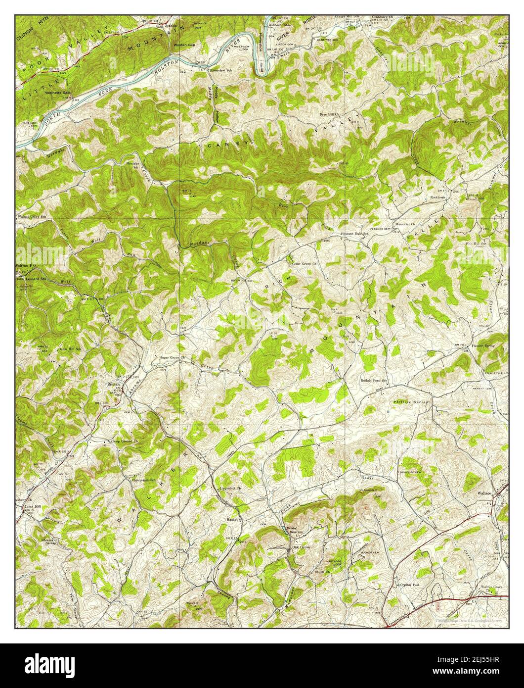 Wallace, Virginia, map 1938, 1:24000, United States of America by ...