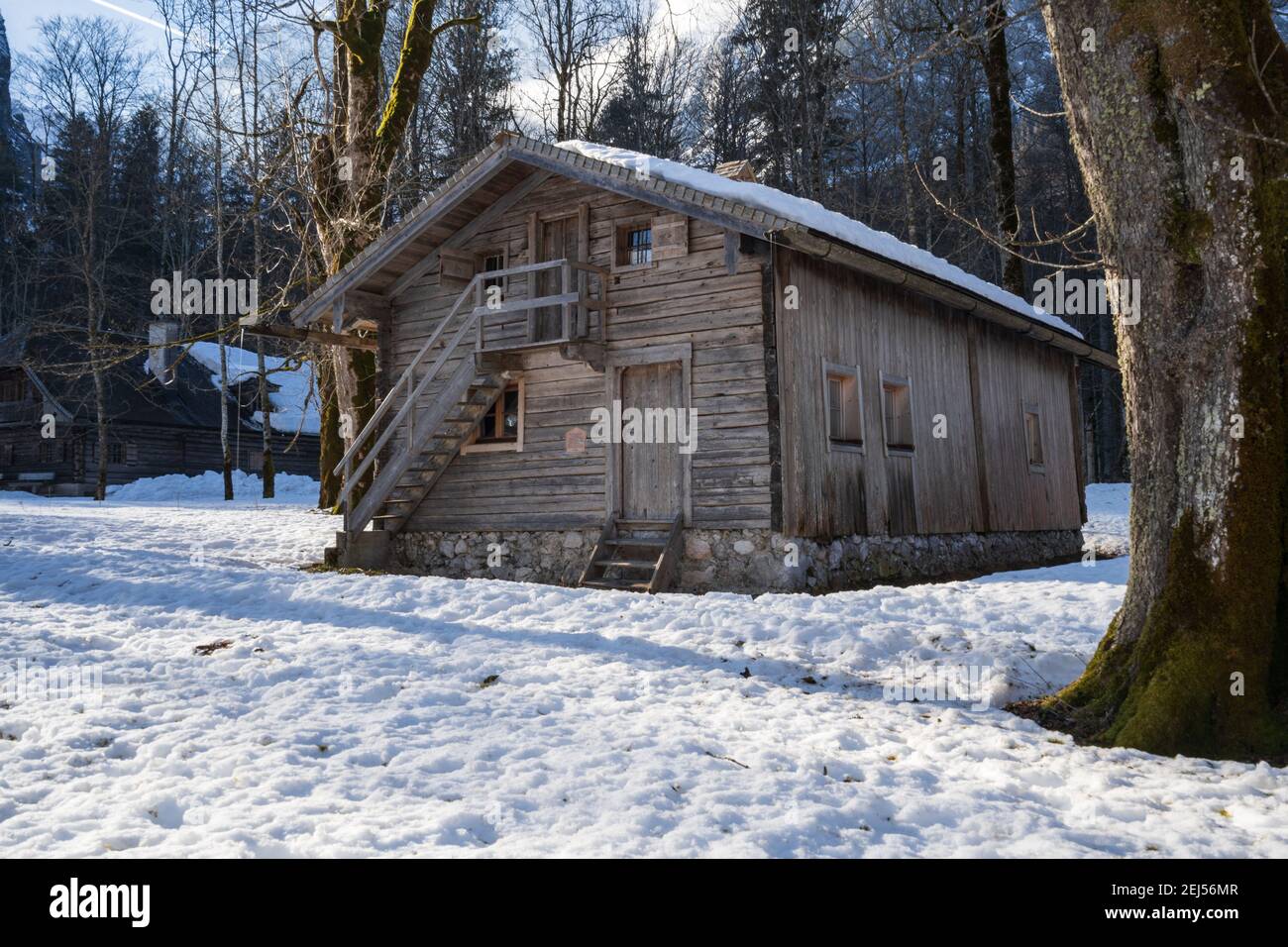 Snowy winter boat trip and hike on the Konigssee Lake in Bavaria ...