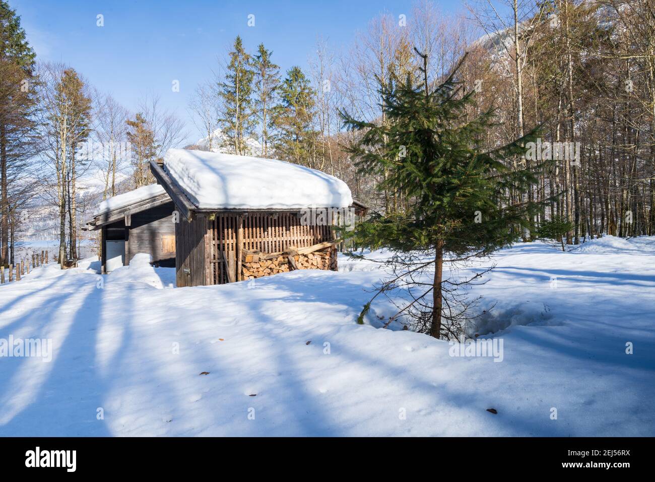 Snowy winter boat trip and hike on the Konigssee Lake in Bavaria ...