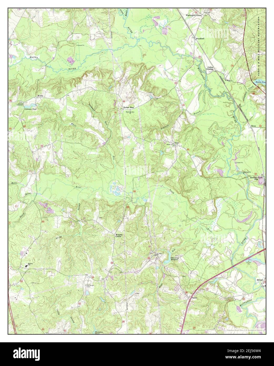 Woodford, Virginia, map 1969, 1:24000, United States of America by ...