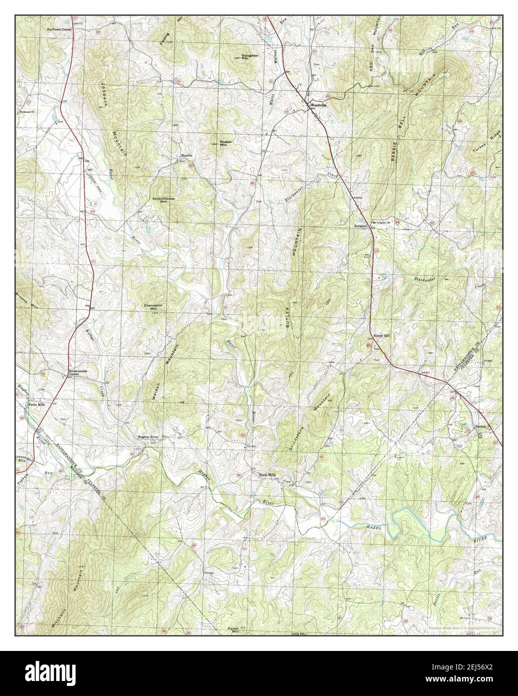 Woodville, Virginia, map 1994, 1:24000, United States of America by ...