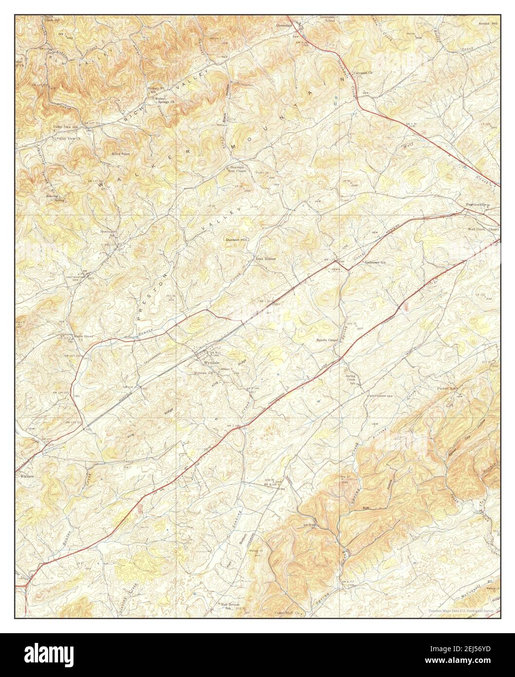 Wyndale, Virginia, map 1938, 1:24000, United States of America by ...
