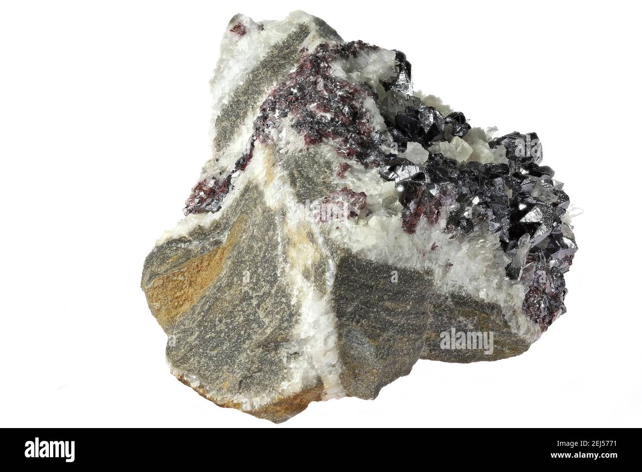 cinnabar from Hunan, China isolated on white background Stock Photo - Alamy