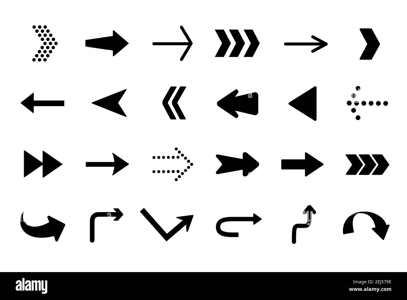 Collection of different arrow signs Stock Vector Image & Art - Alamy