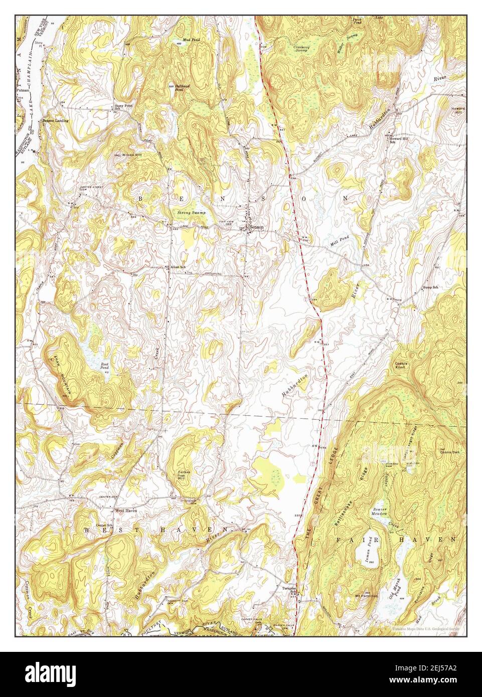 Benson, Vermont, map 1946, 1:24000, United States of America by ...