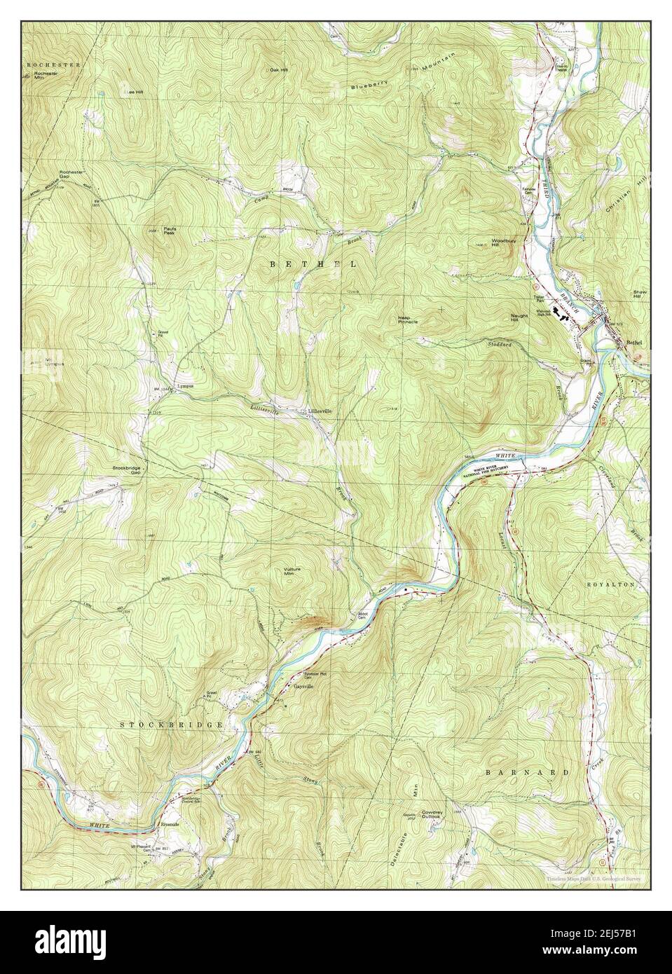 Bethel, Vermont, map 1980, 1:24000, United States of America by ...