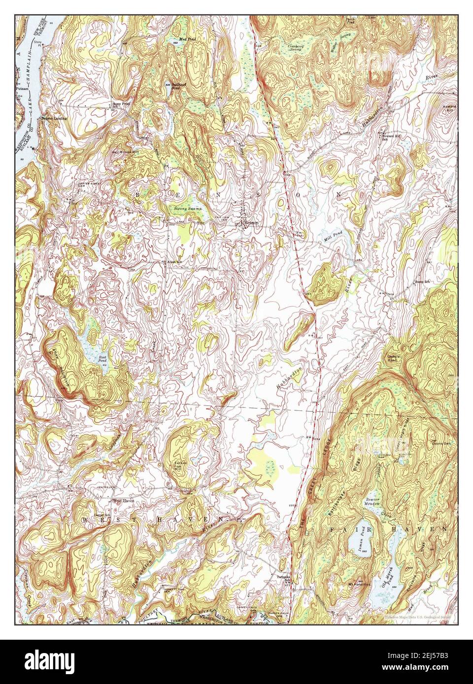 Benson, Vermont, map 1946, 1:24000, United States of America by ...
