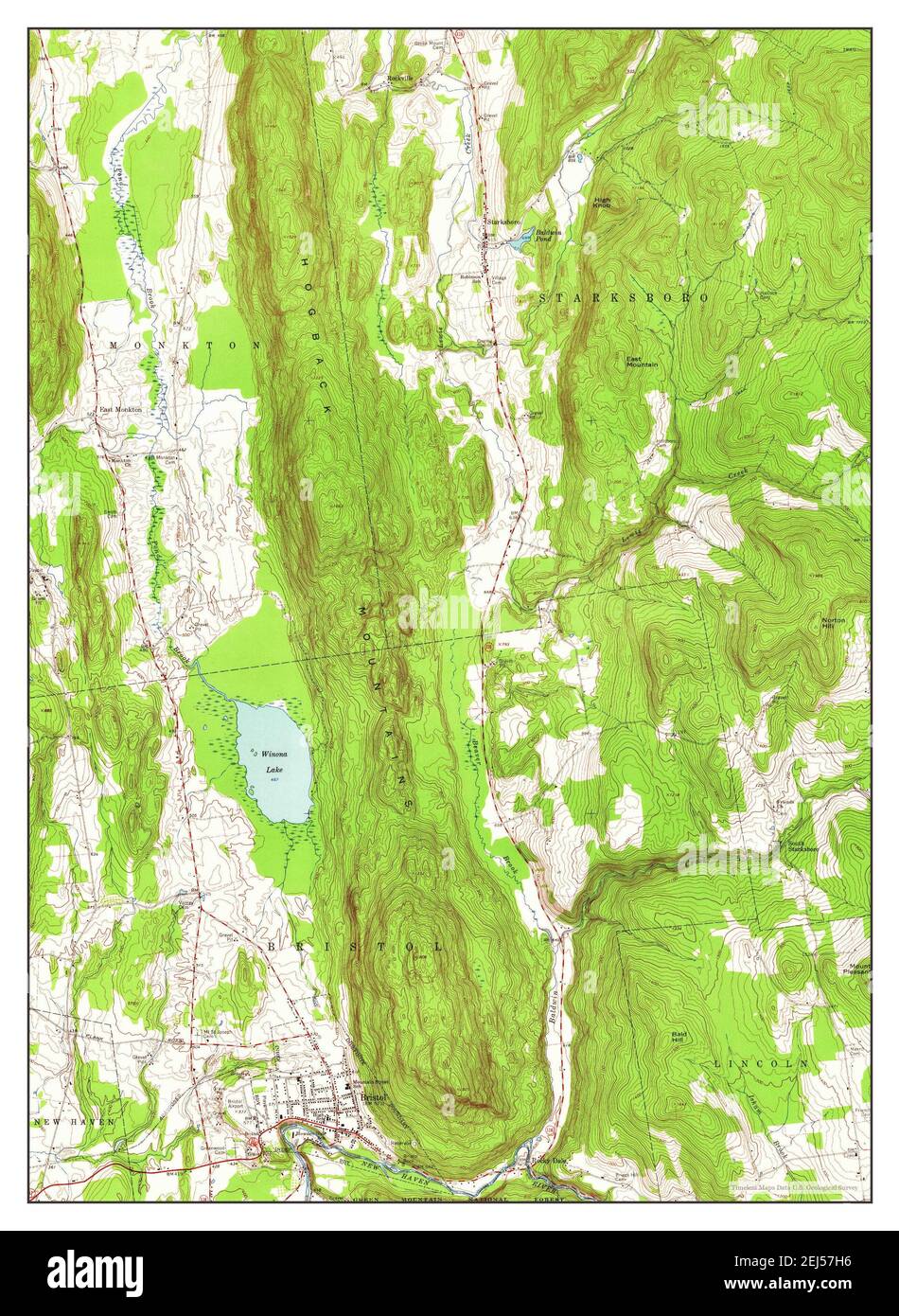 Bristol, Vermont, map 1963, 1:24000, United States of America by ...
