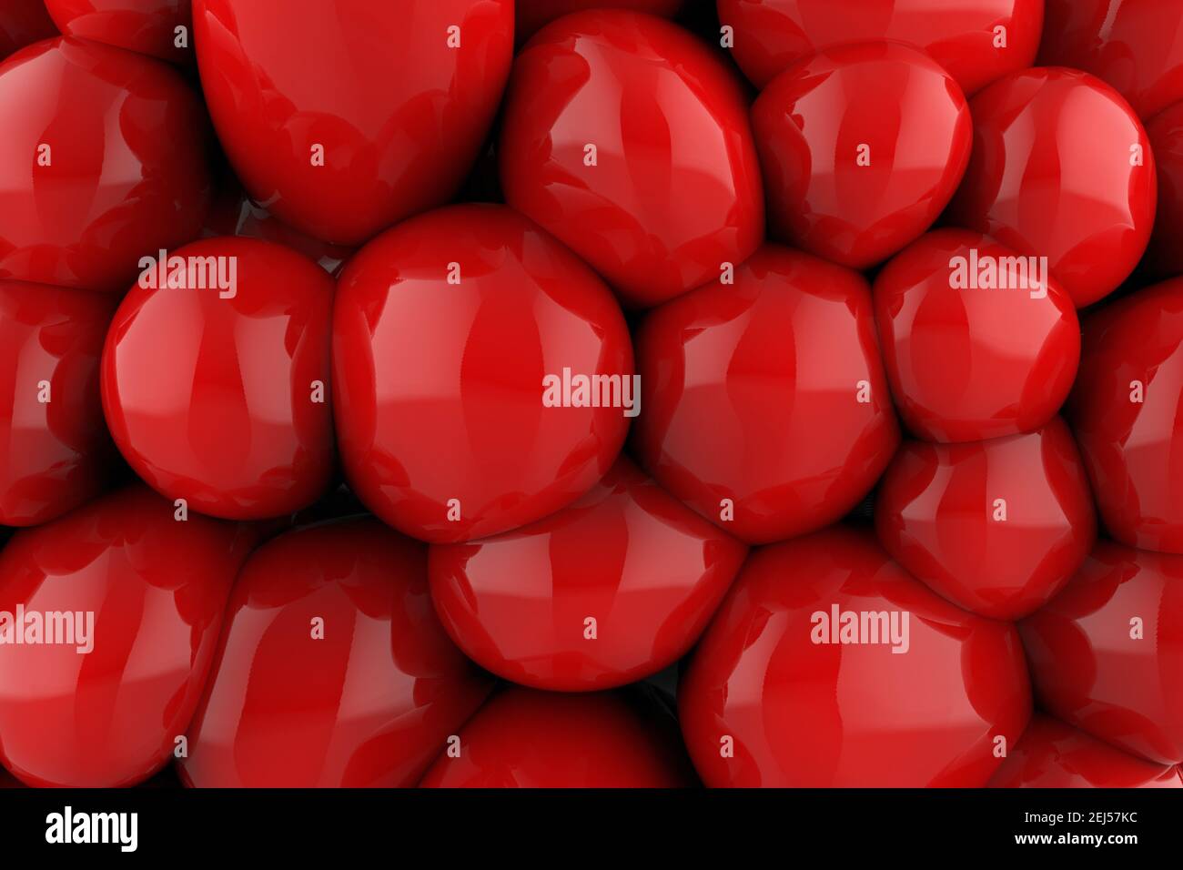 3d render illustration of red rubber ballons texture backdrop image ...
