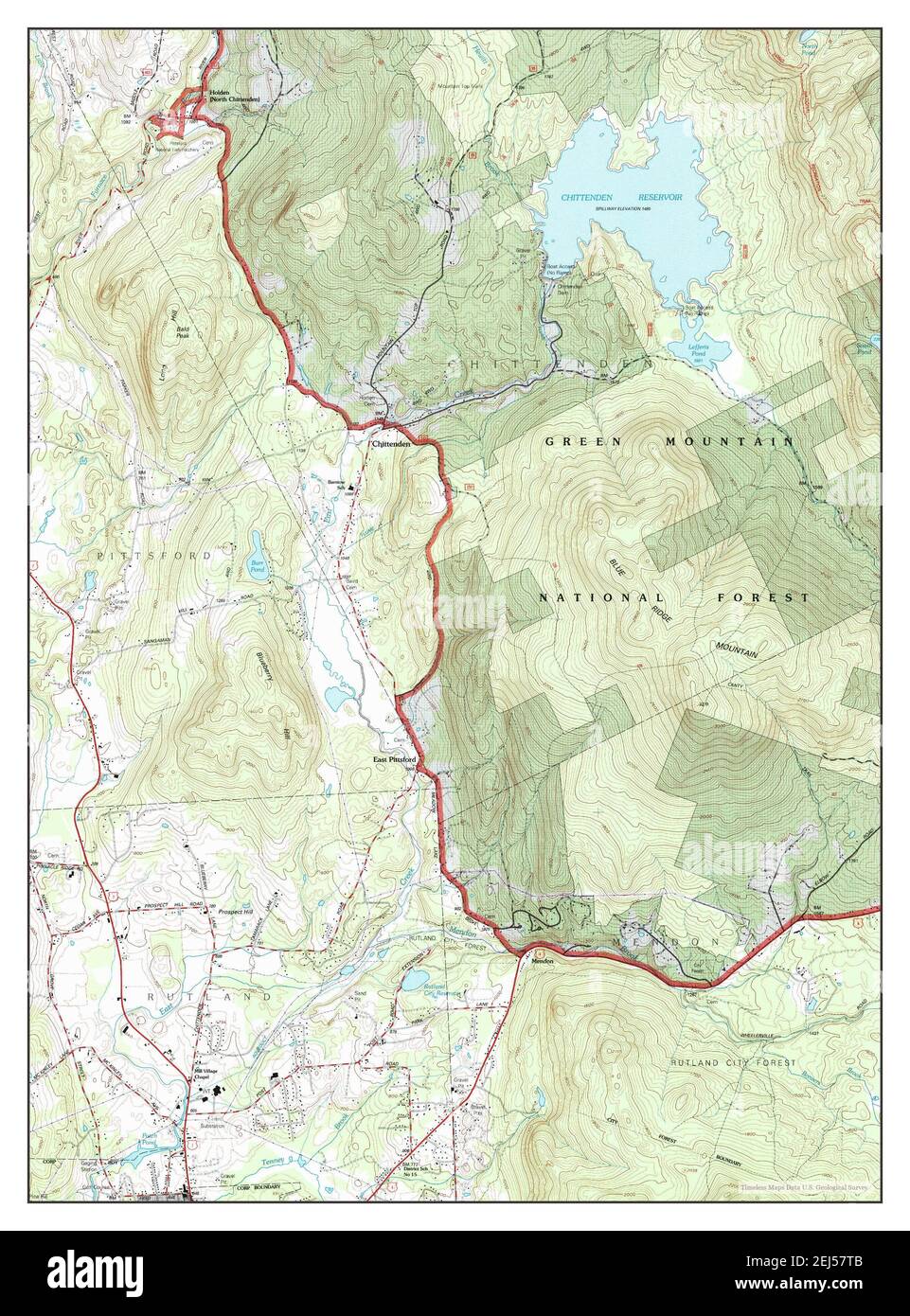 Chittenden, Vermont, map 1997, 1:24000, United States of America by ...