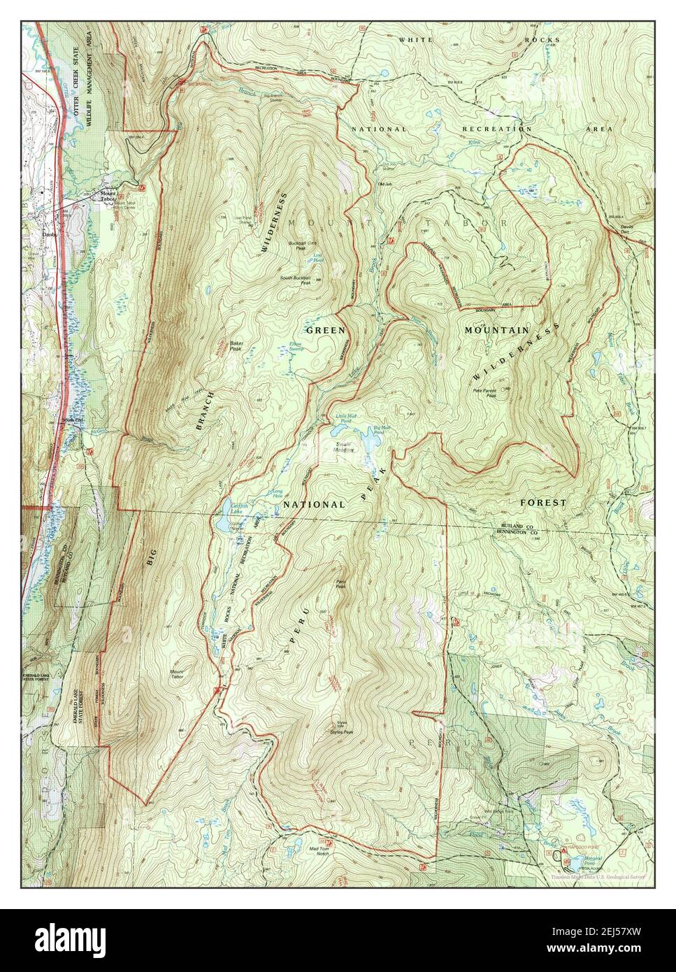 Danby, Vermont, map 1997, 1:24000, United States of America by Timeless ...
