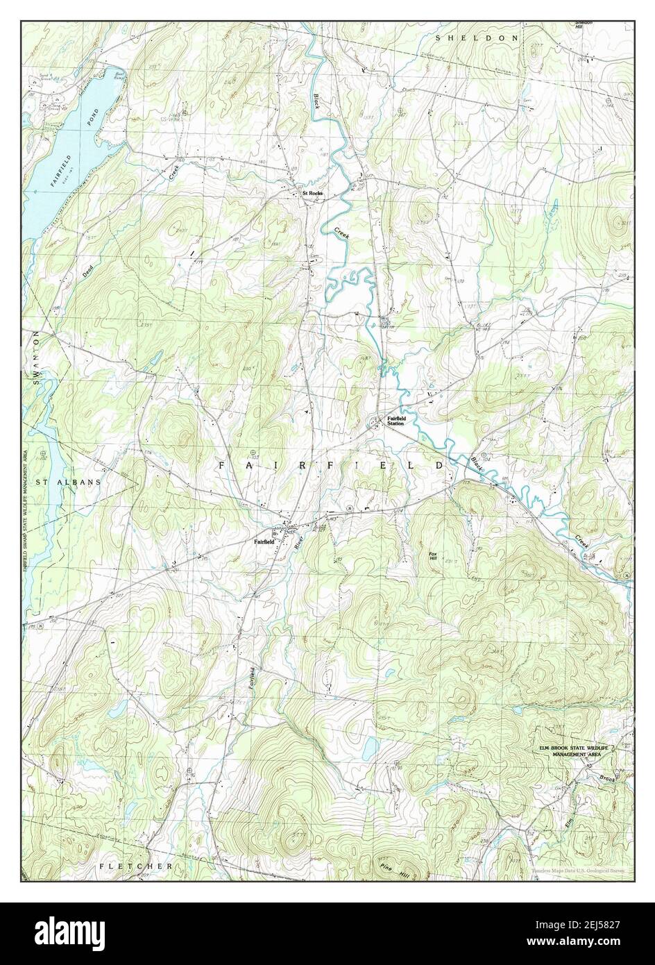 Fairfield, Vermont, map 1986, 1:24000, United States of America by ...