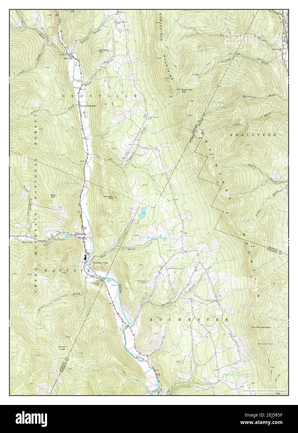 Hancock, Vermont, map 1970, 1:24000, United States of America by ...