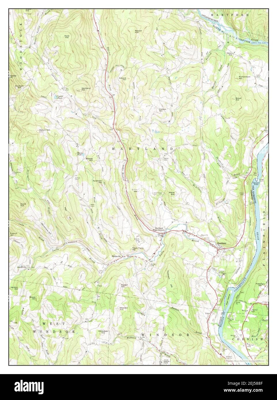 Map of hartland hi-res stock photography and images - Alamy