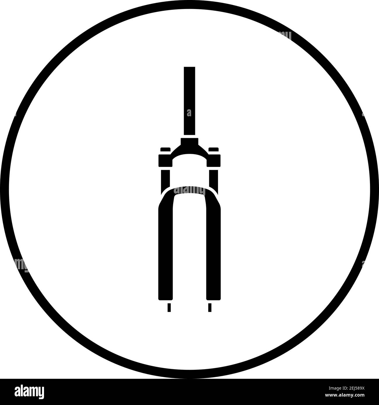 Bike Fork Icon. Thin Circle Stencil Design. Vector Illustration Stock ... Bike Fork Icon. Thin Circle Stencil Design. Vector Illustration Stock ...