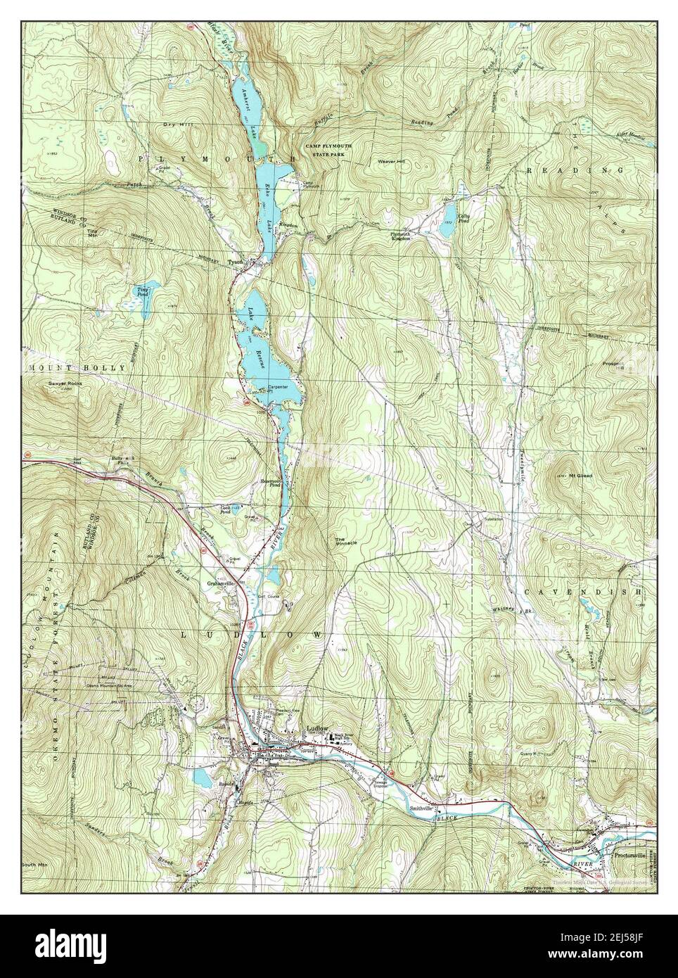 Ludlow, Vermont, map 1997, 1:24000, United States of America by ...