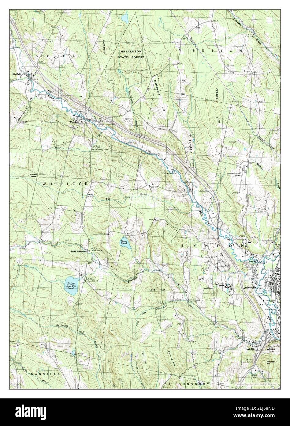 Map of lyndonville hi-res stock photography and images - Alamy