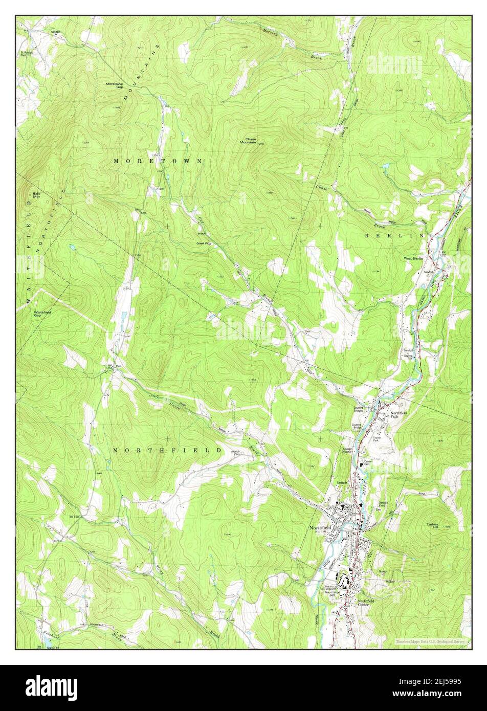 Northfield, Vermont, map 1980, 1:24000, United States of America by ...